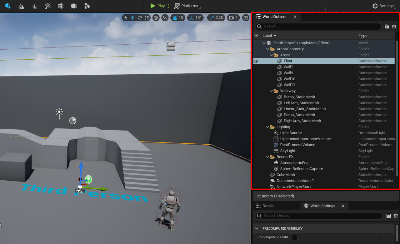 【UE5の使い方】エディタの各メニュー説明や基本操作 | メタタイムCG