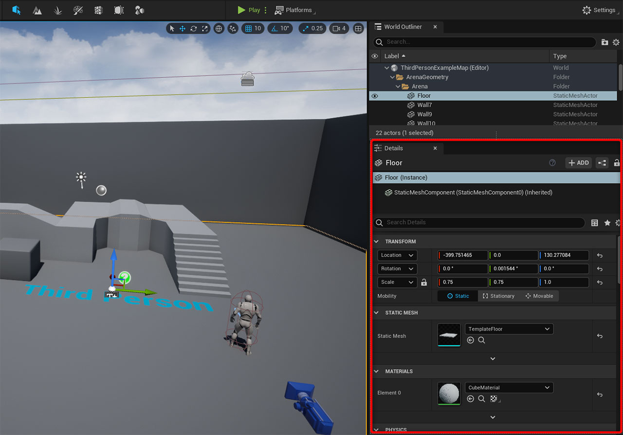 【UE5の使い方】エディタの各メニュー説明や基本操作 | メタタイムCG