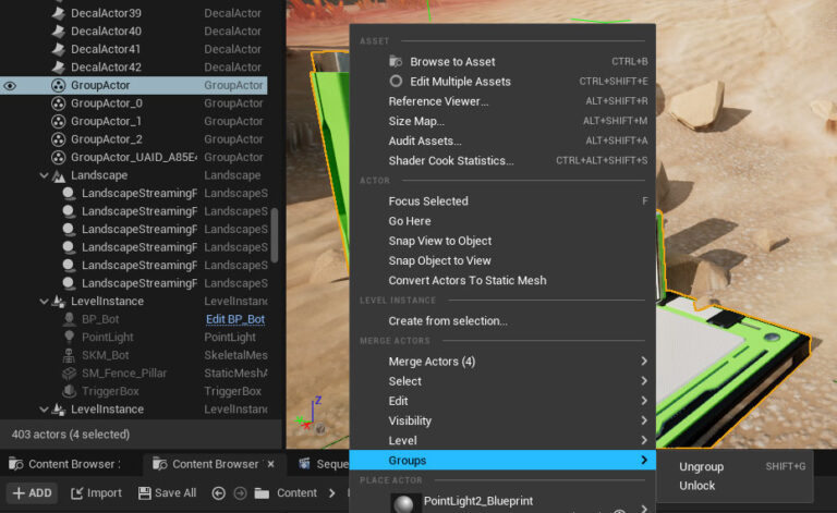 【UE5】Level Instance の使い方 | メタタイムCG