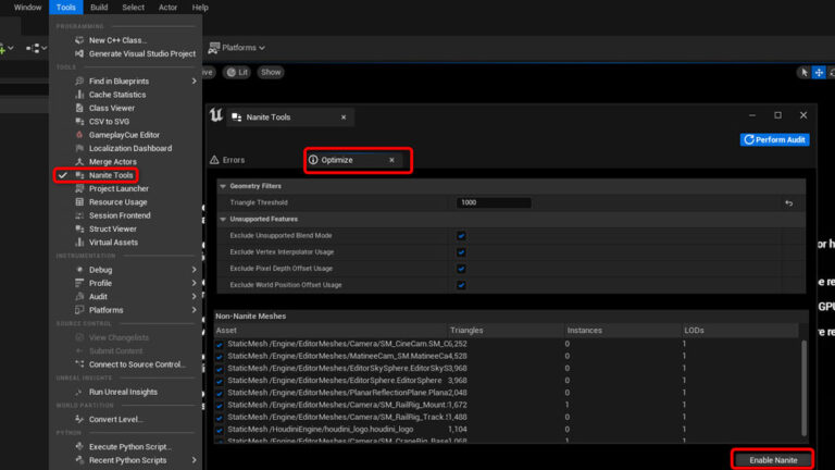 【UE5】Naniteの使い方と注意点 | メタタイムCG