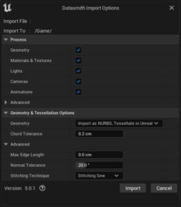 【UE5】CADやシーンのインポート【Datasmithの使い方】 | メタタイムCG