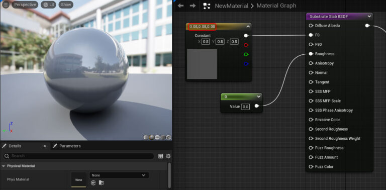 【UE5】Substrate Material の使い方 入門編 | メタタイムCG