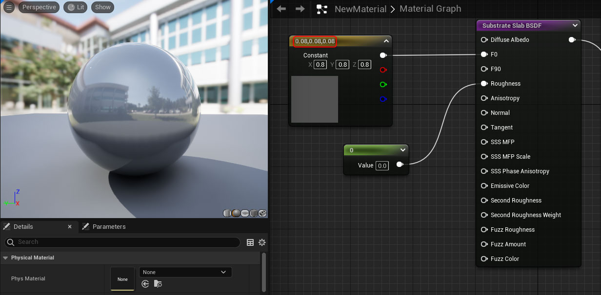 【UE5】Substrate Material の使い方 入門編 | メタタイムCG