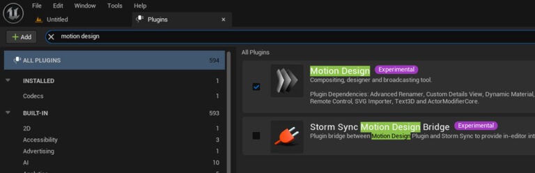 【UE5】Motion Design の使い方 | メタタイムCG
