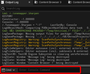 【UE5】コンソールコマンド、CVarの使い方 | メタタイムCG